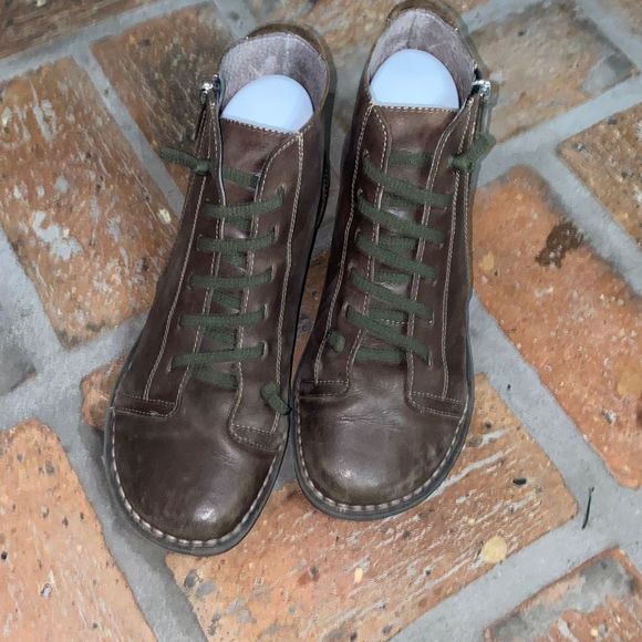 Chacal | Shoes | Chacal Desert Leather Flat High Top Zip Boots | Poshmark